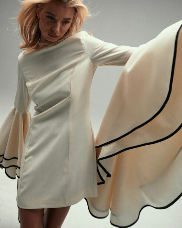 Dramatic Sleeve Dress - Totally Haute